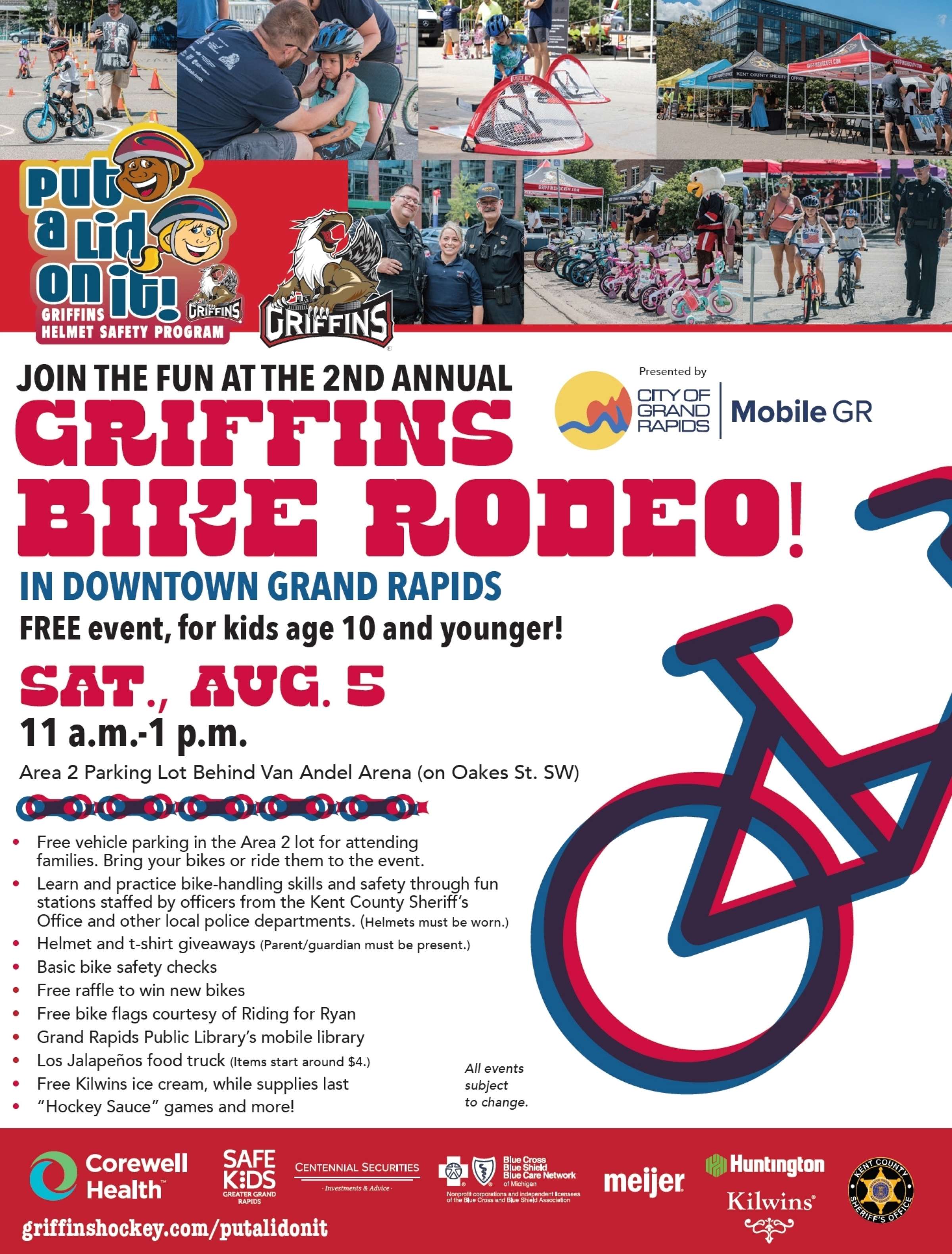 Grand Rapids Griffins | GRIFFINS BIKE RODEO RETURNS AUG. 5